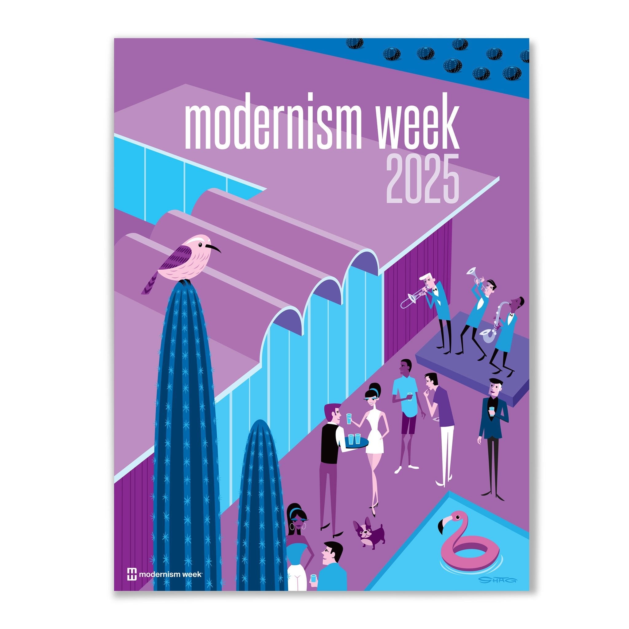 2025 Modernism Week Palm Springs Poster by Shag – Destination PSP