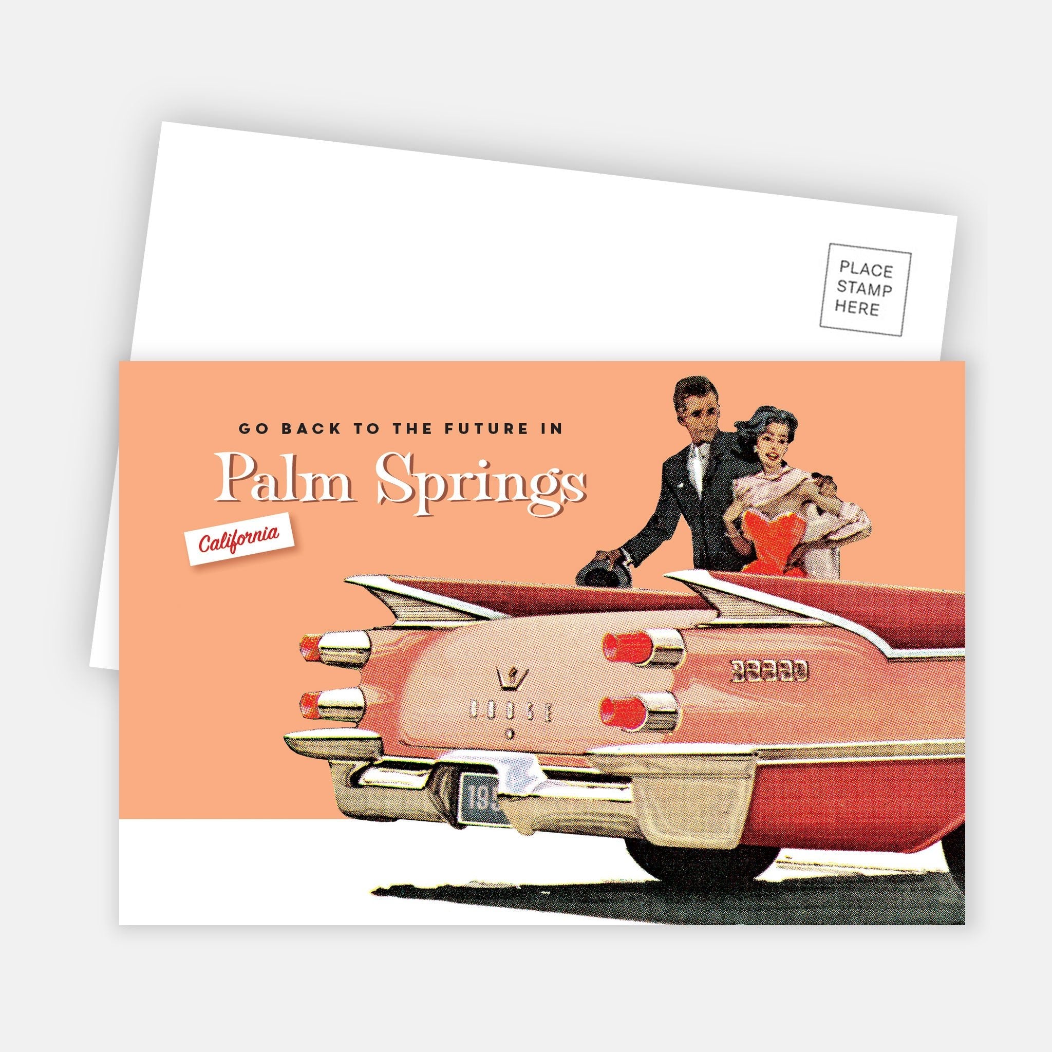 Classic Car Postcard - Go Back to the Future in Palm Springs ...