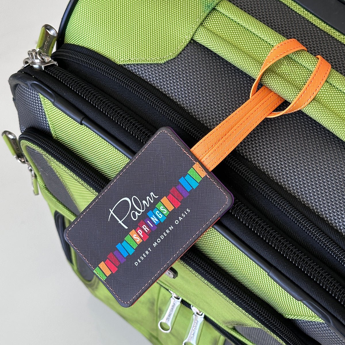Palm Springs Rainbow Luggage Tag – Destination PSP