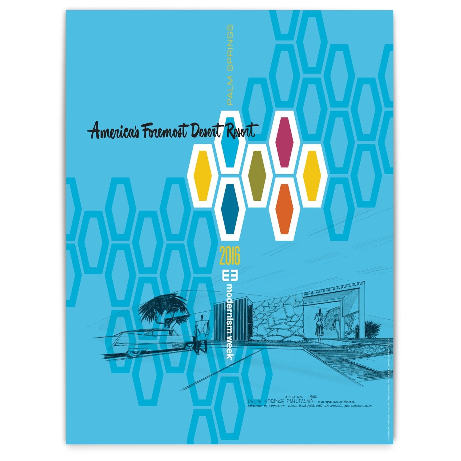 2016 Modernism Week Commemorative Poster – Destination PSP