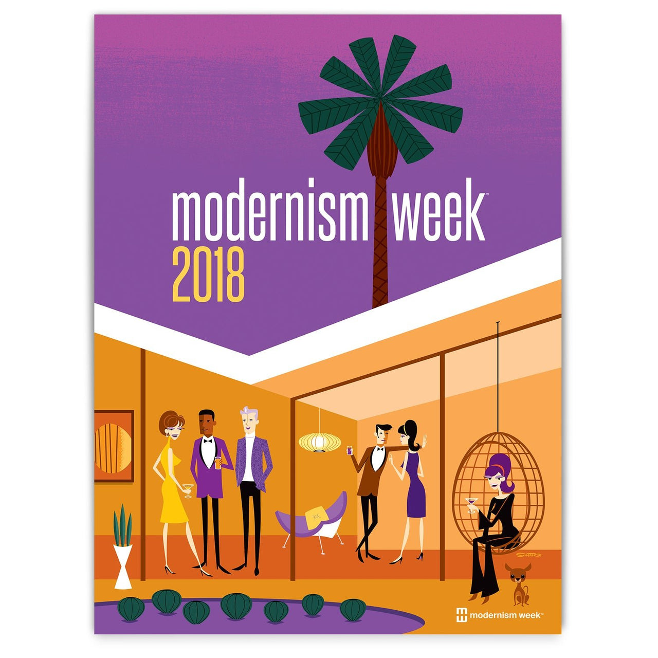 2018 Modernism Week Palm Springs Poster by Shag – Destination PSP