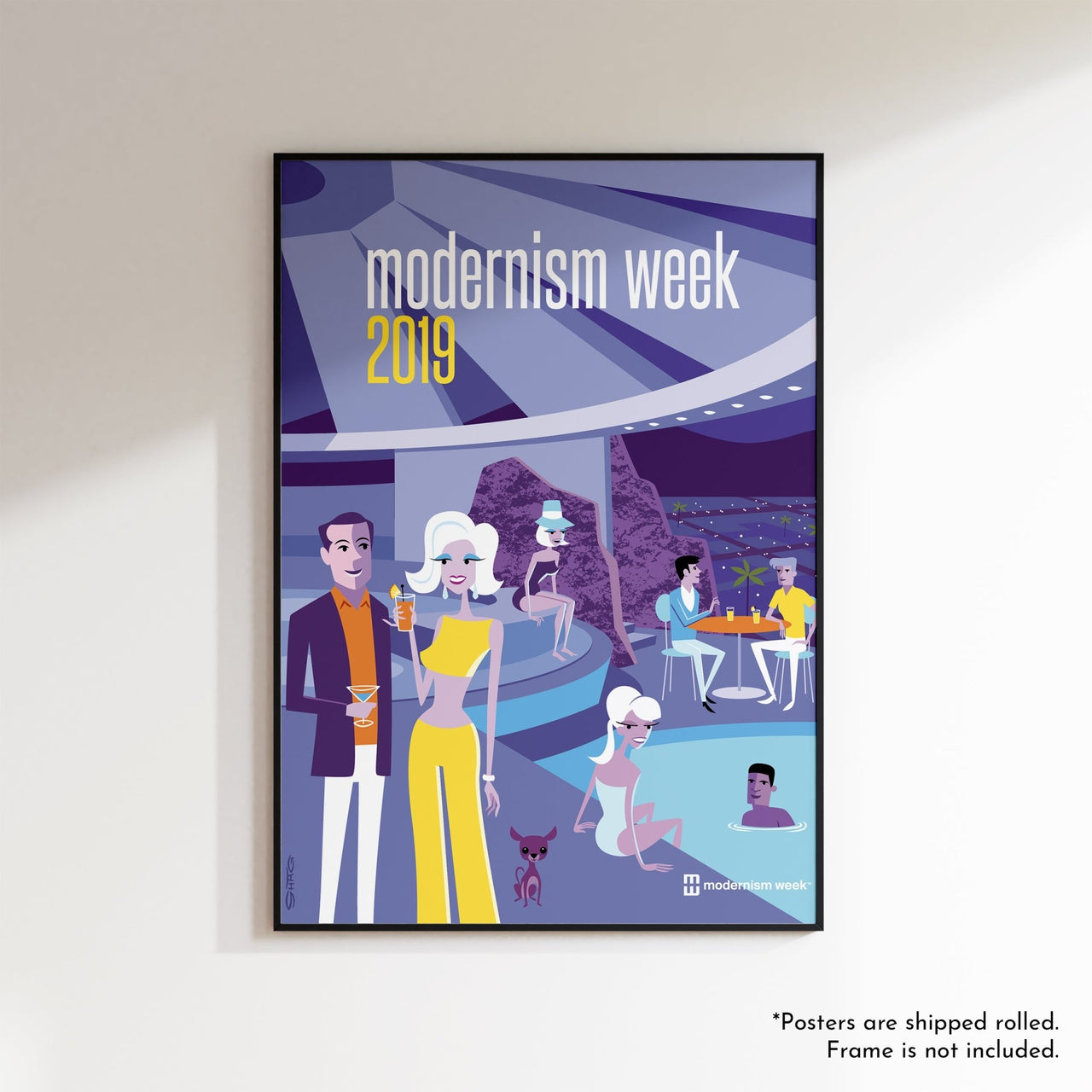 2019 Modernism Week Palm Springs Poster | Art by Shag | Mid-Century ...