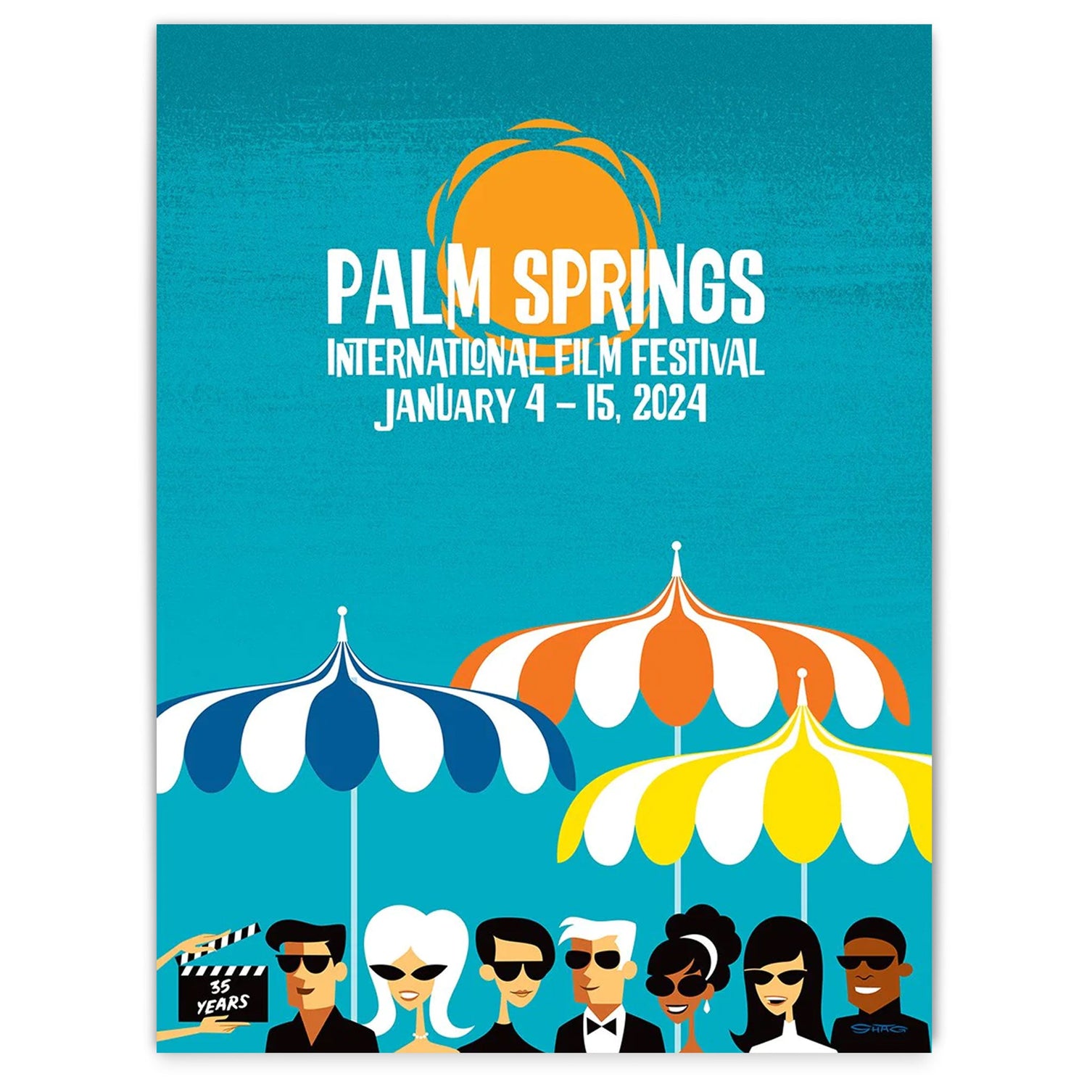 2024 Shag Palm Springs International Film Festival Poster – Destination PSP