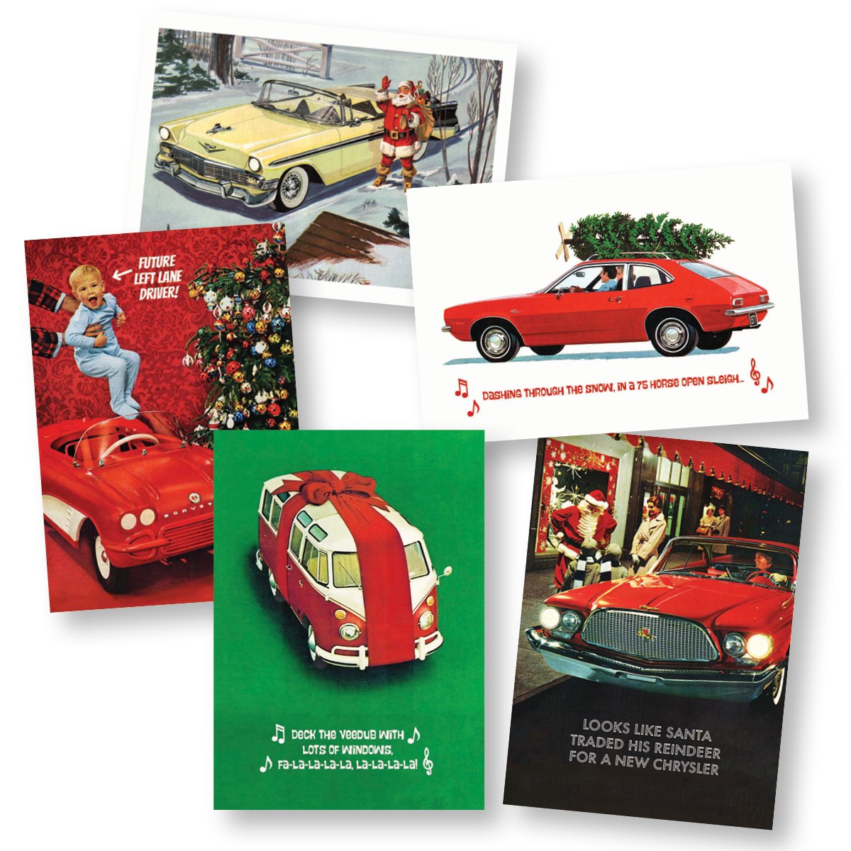 Retro Holiday Card Set - Classic Cars – Destination PSP